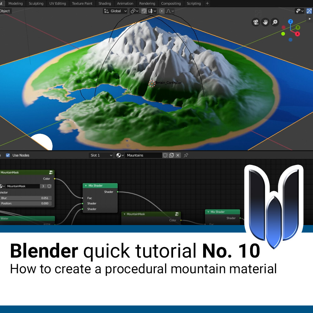 ArtStation - Blender quick tutorial No. 10: How to create a procedural ...