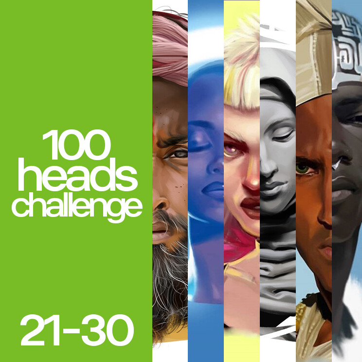 ArtStation - 100 Heads Challenge 21-30