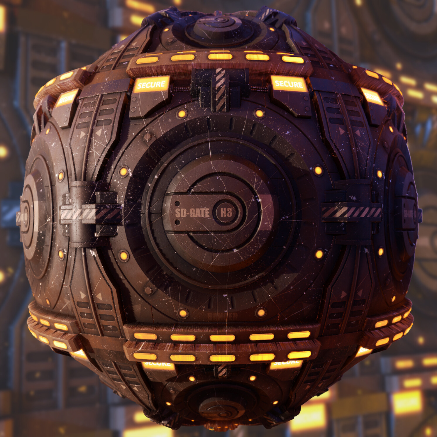 ArtStation - Sci-fi Gate Substance