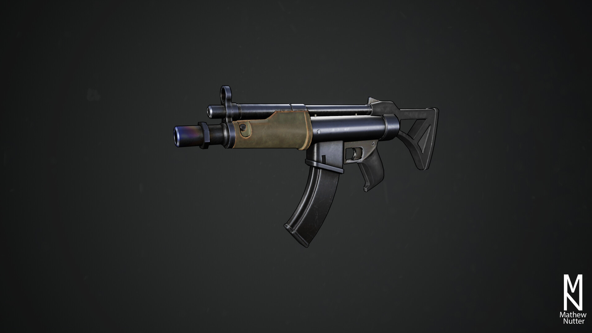 ArtStation - Cel Shaded Stylized MP5