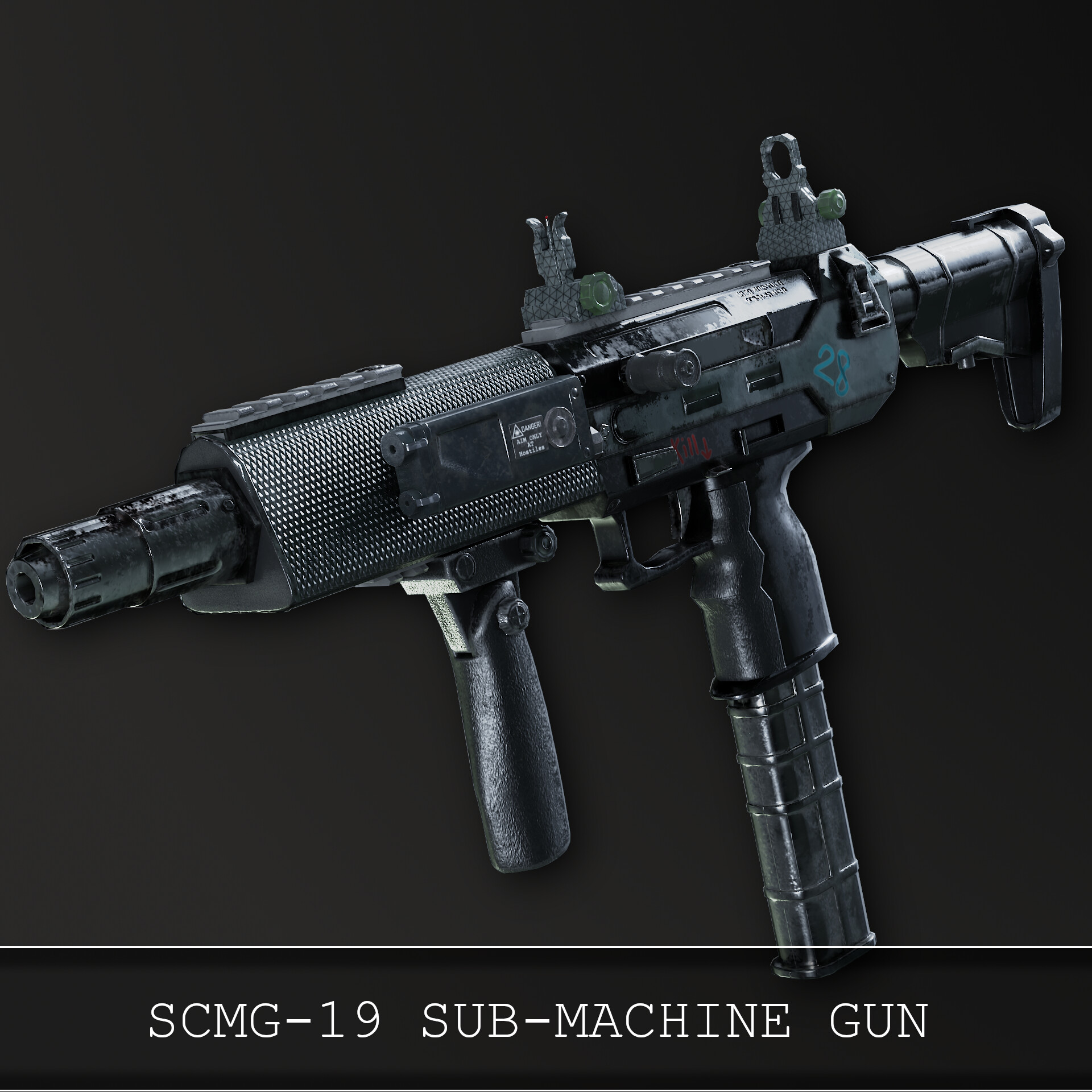 ArtStation - SCMG-19 Sub-machine gun