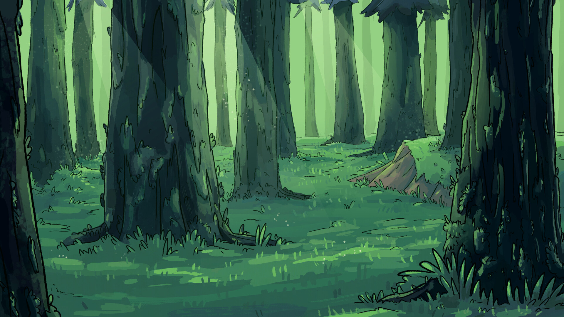 ArtStation - Woods backgrounds