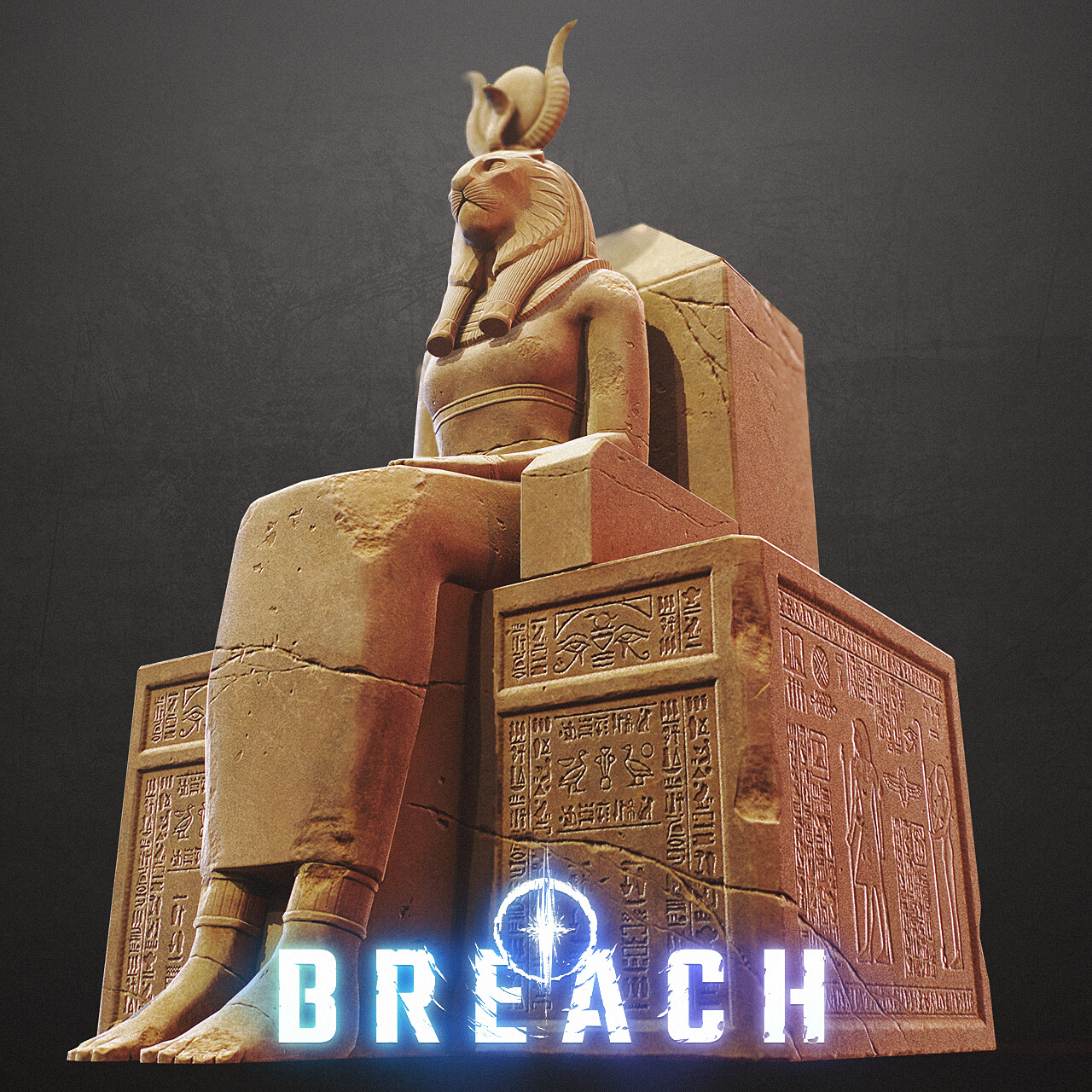 ArtStation - BREACH - Statue Library Seated