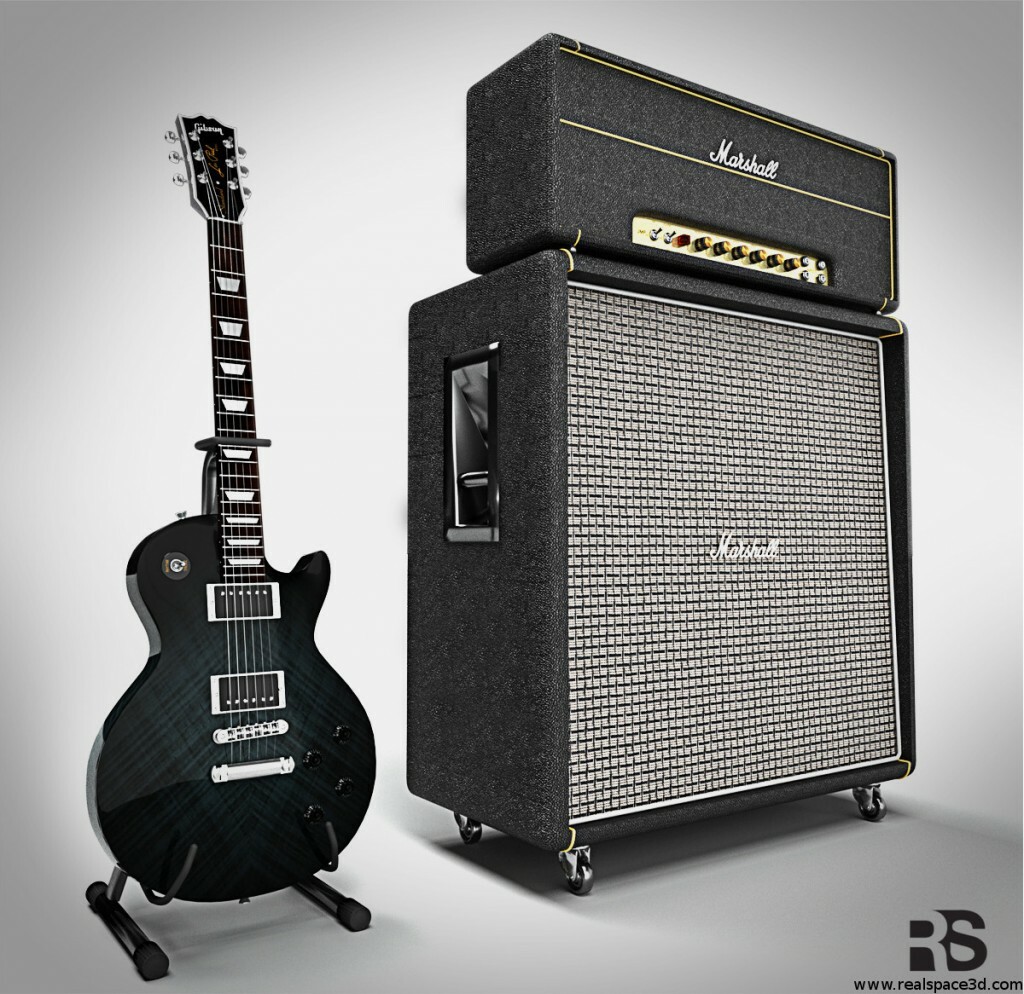 ArtStation - Guitar & Amp