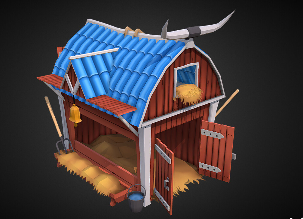 ArtStation - Cowshed House