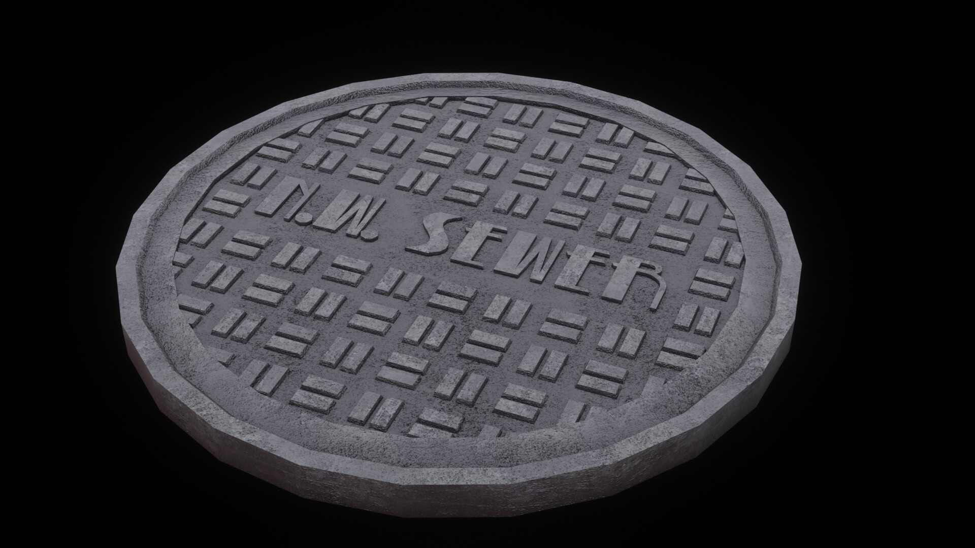 ArtStation - Manhole cover