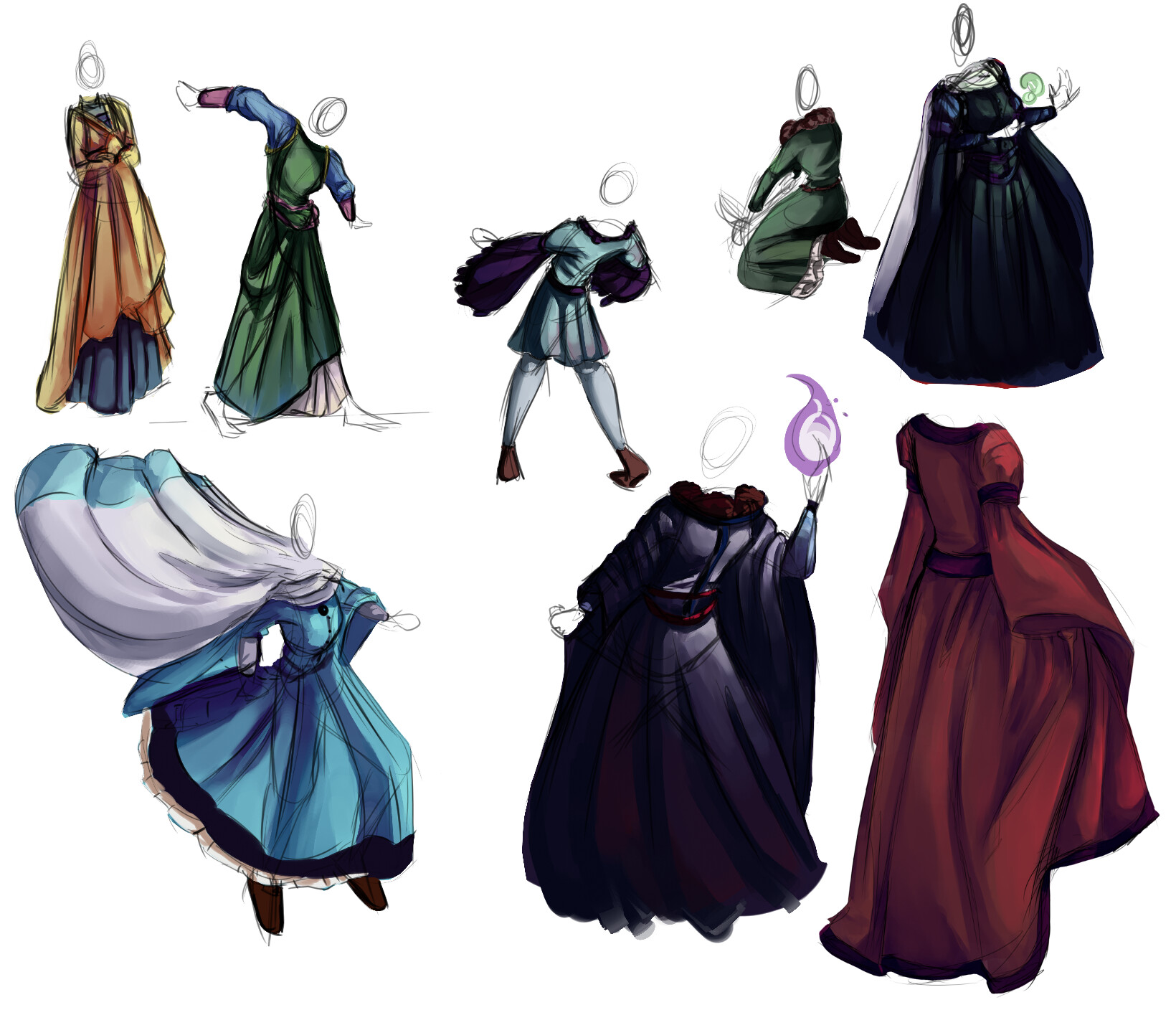 ArtStation - Medieval Clothing Concept Sketches