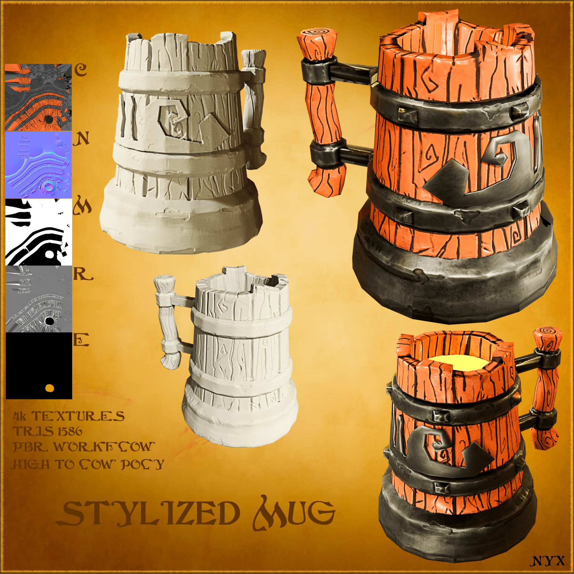 ArtStation - Stylized Mug