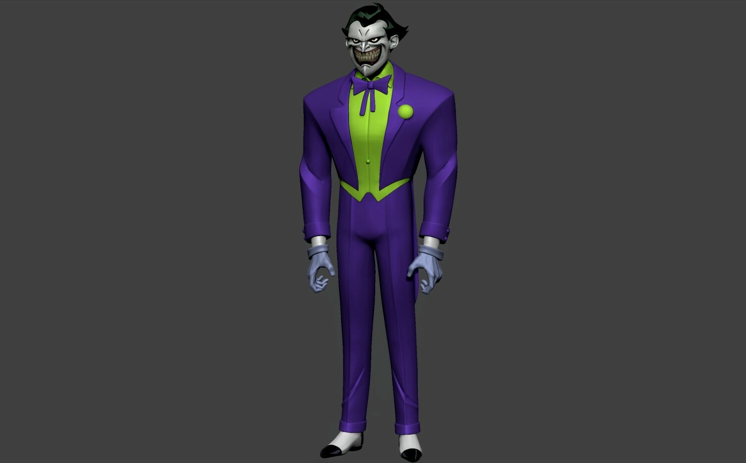 ArtStation - Joker design from Batman the animated series w.i.p