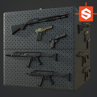 ArtStation - Gun Panel - Substance Designer