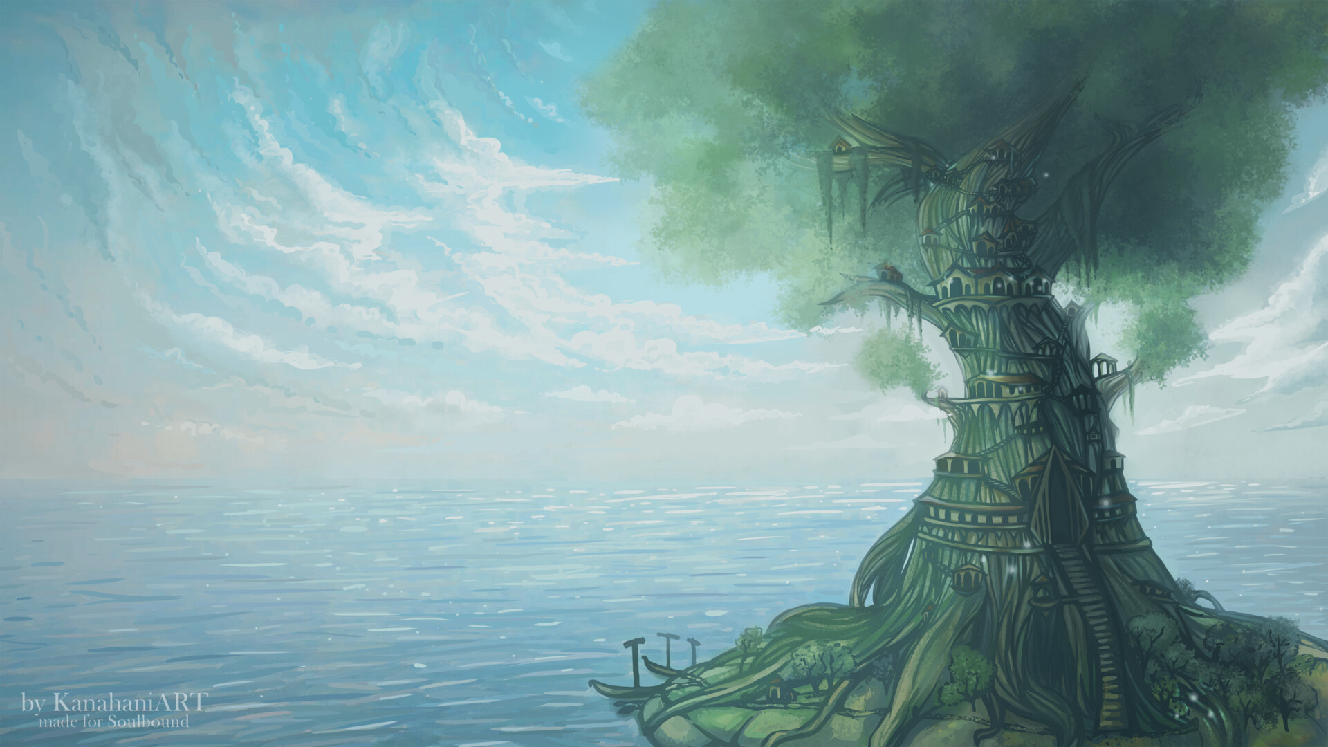 ArtStation - Soulbound background art