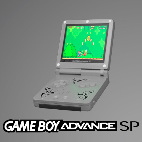 ArtStation - Gameboy Advance SP