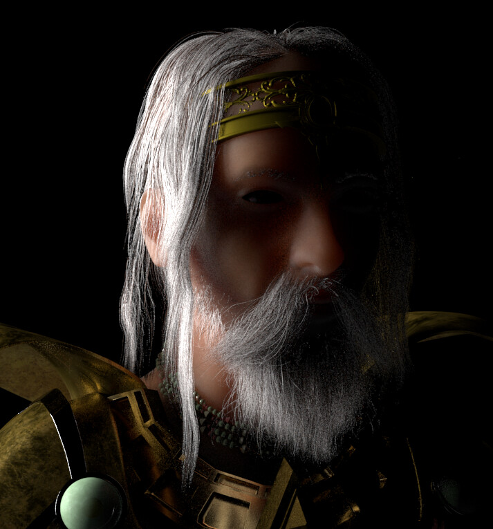 ArtStation - Ancient King Character Model