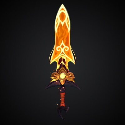 ArtStation - Infernal Shen's sword - League of Legends fan art