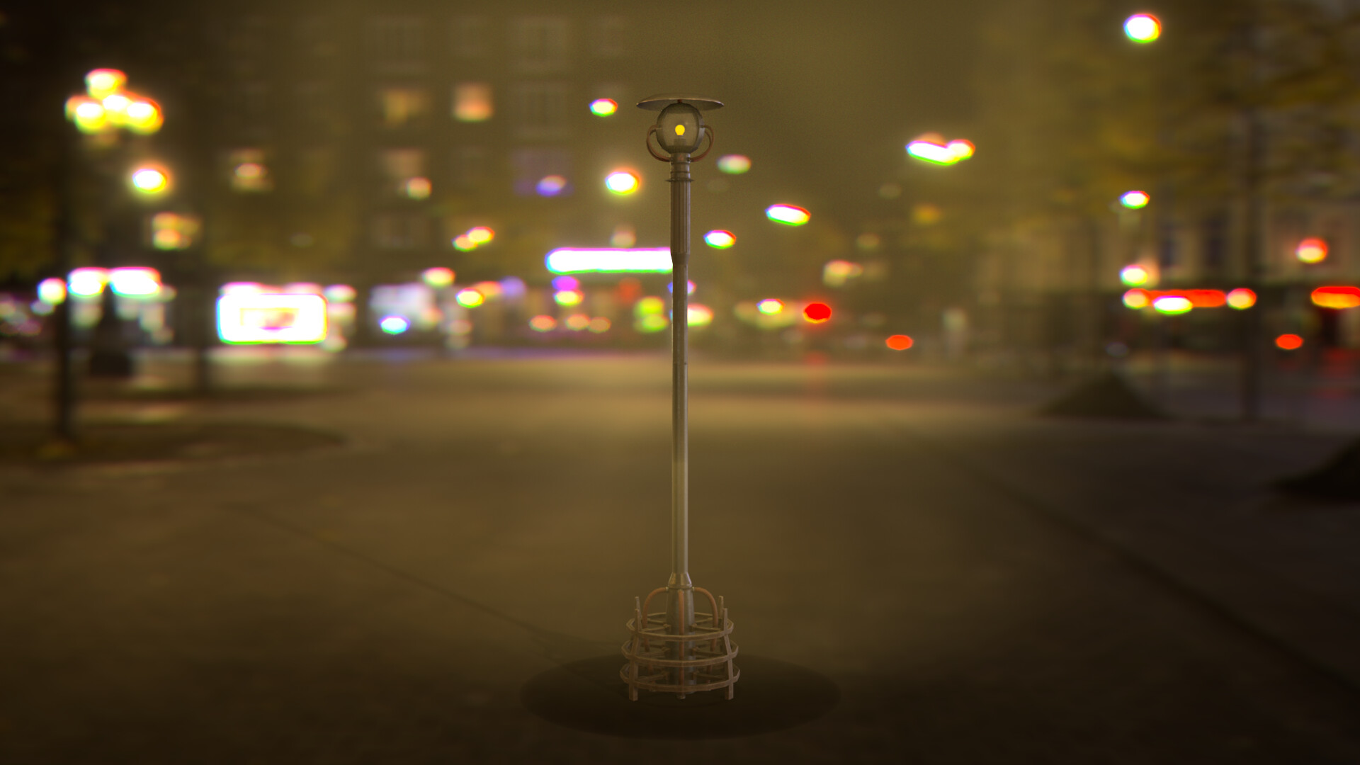 ArtStation - Cyberpunk / Sci-fi Street light