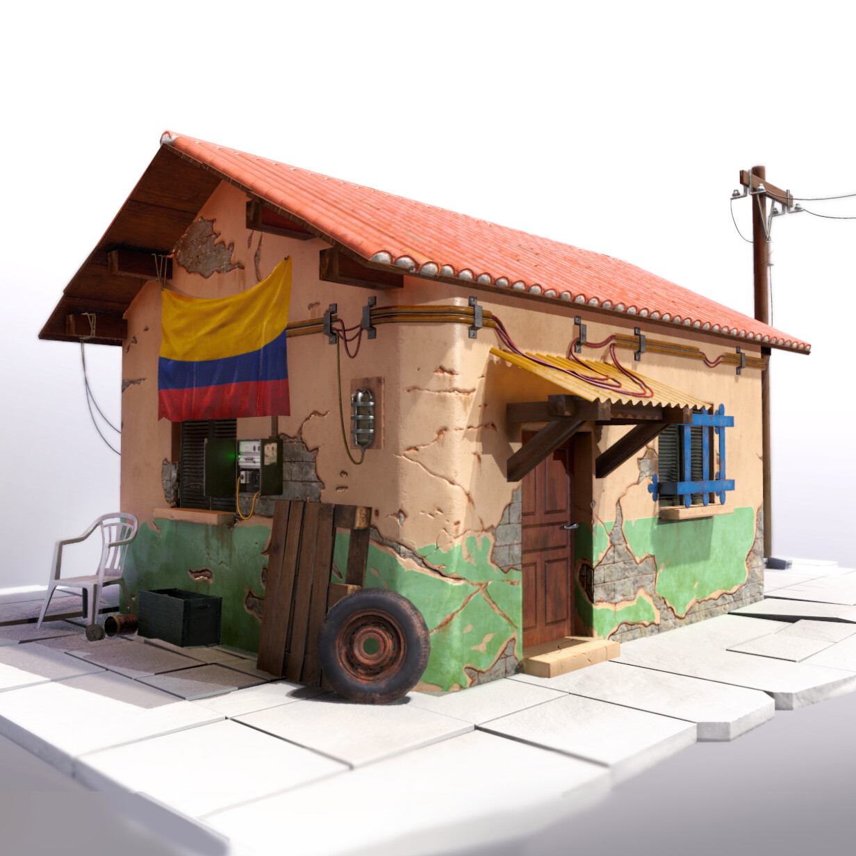 ArtStation - Hitman house modeling