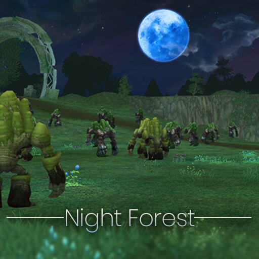ArtStation - Night Forest Area