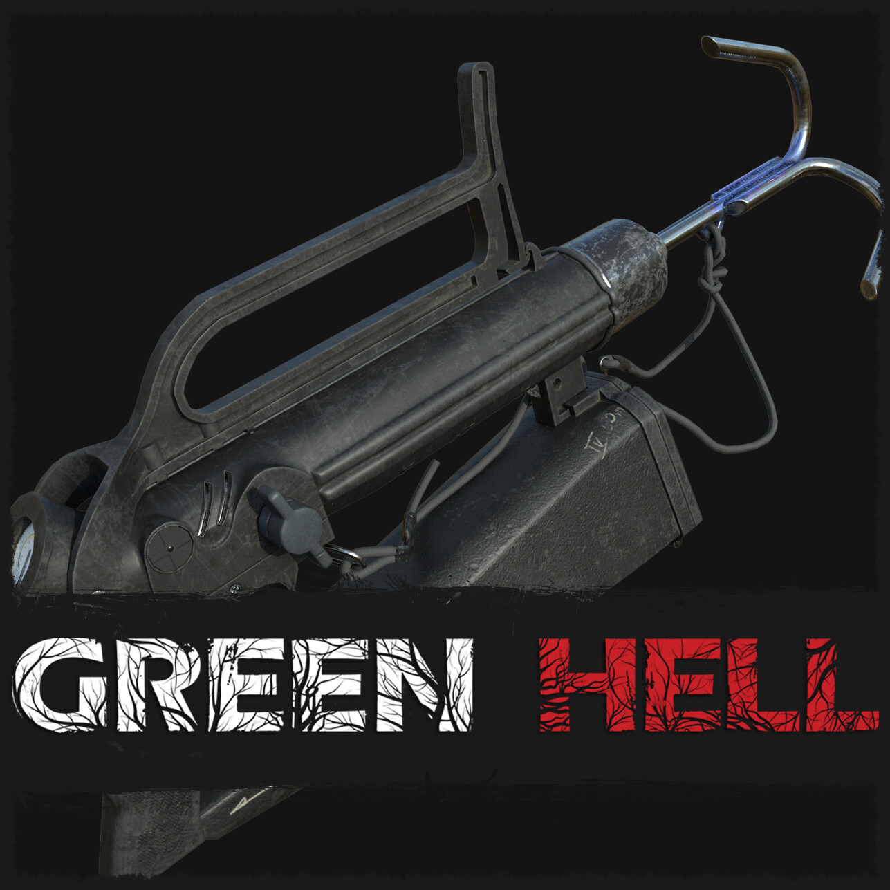ArtStation - GreenHell - grappling hook gun