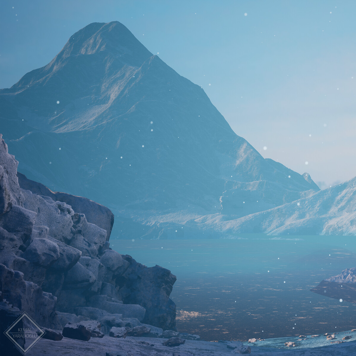 ArtStation - Winter Landscape - Houdini