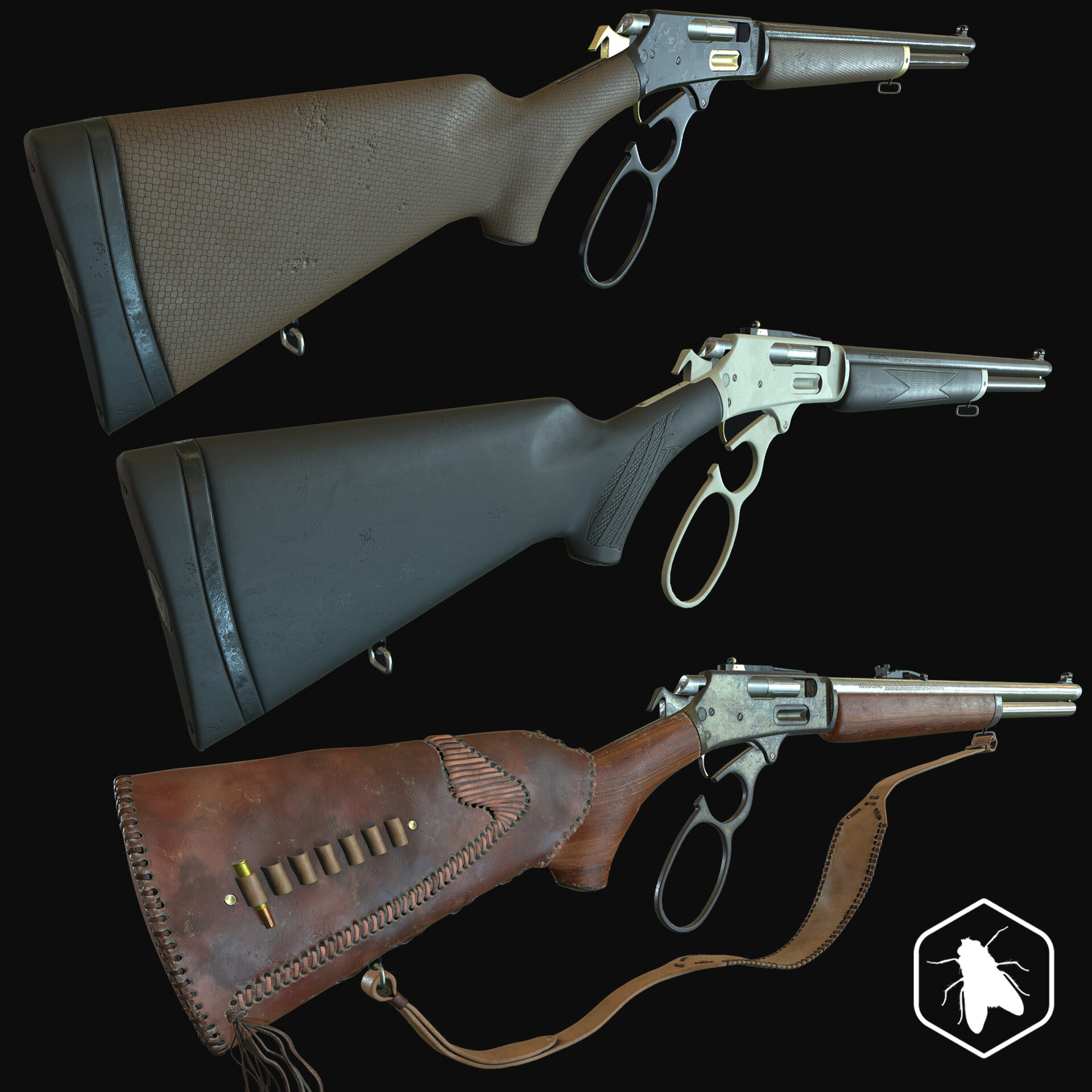 ArtStation - Marlin rifle