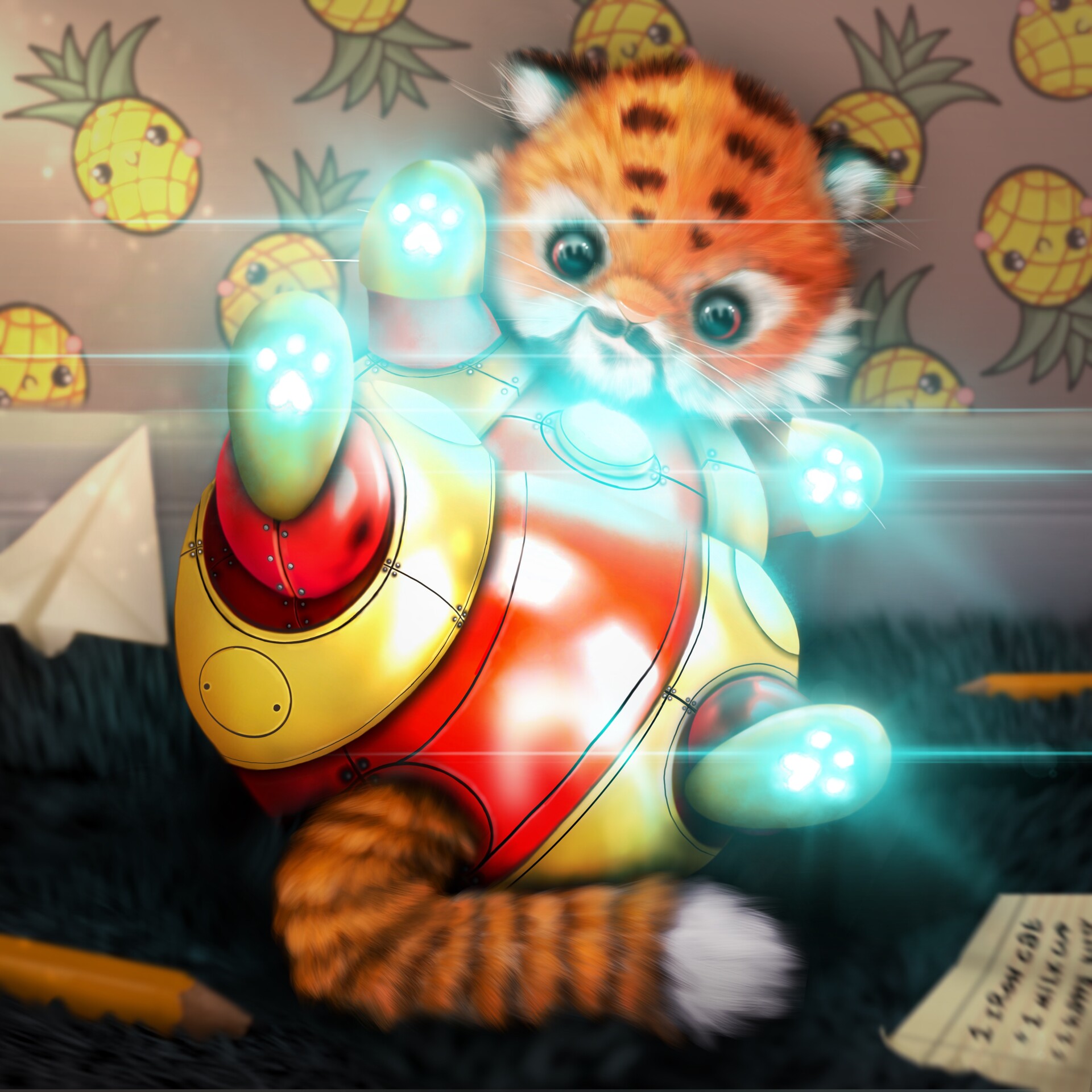 ArtStation - Iron man cat 01