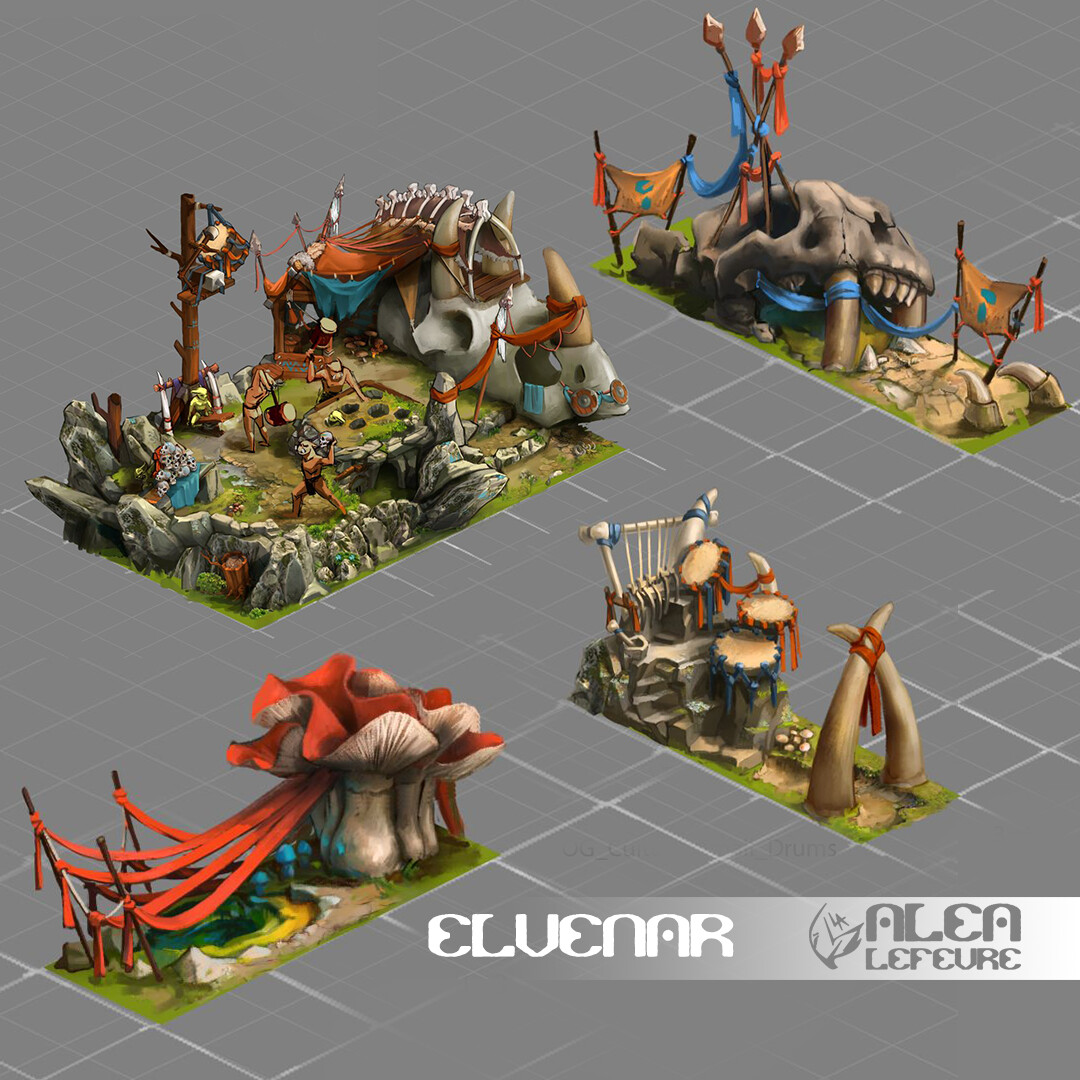 ArtStation - Elvenar - Orcs and Goblins era