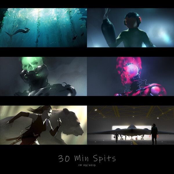 ArtStation - Some 30 min sketch done for the Daily spit paint group on ...