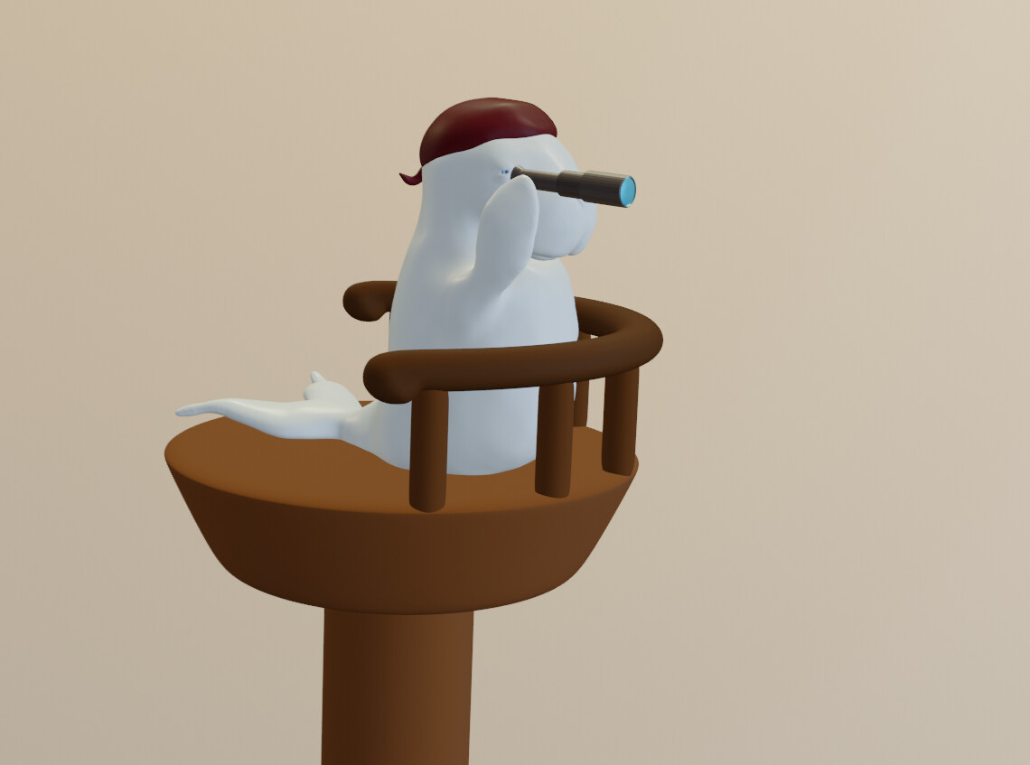 ArtStation - FlippedNormals Art Challenge – Pirates – リトル・ロン,マイティ・デュゴン