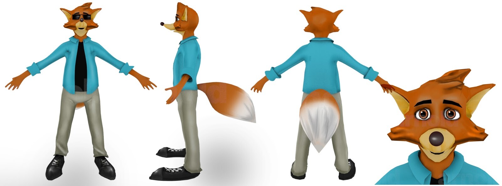 ArtStation - Fox Cartoon Renders