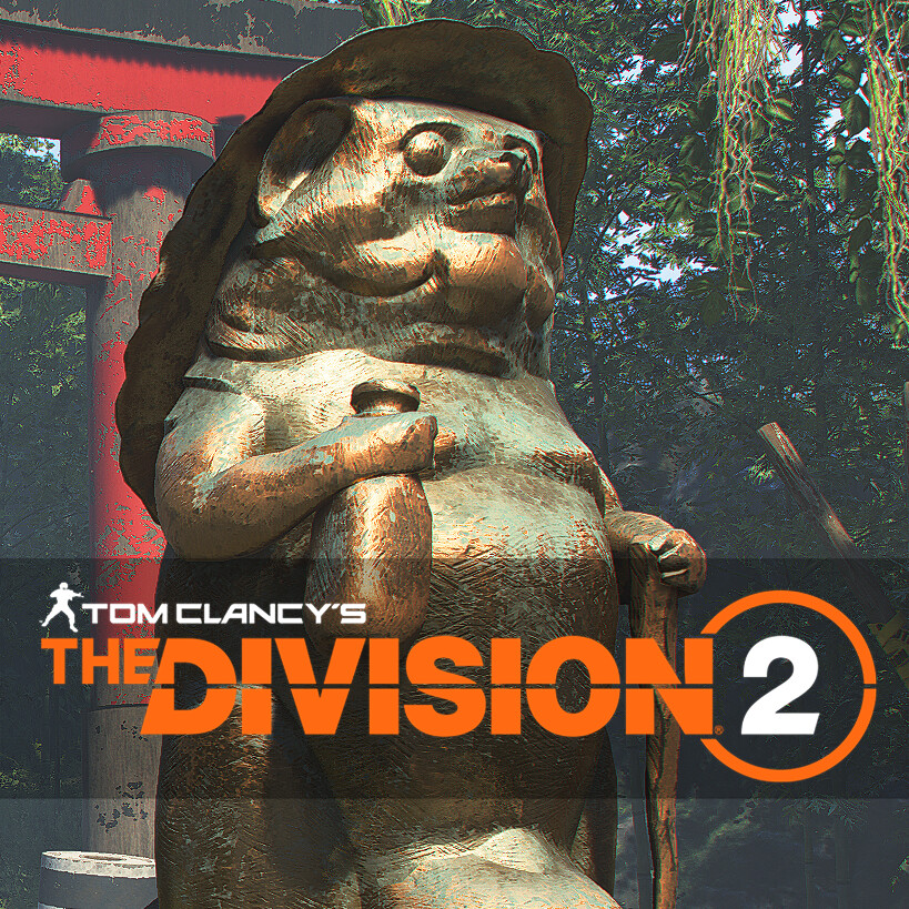 ArtStation - Tom Clancy's The Division 2 | Tanuki bronze statue