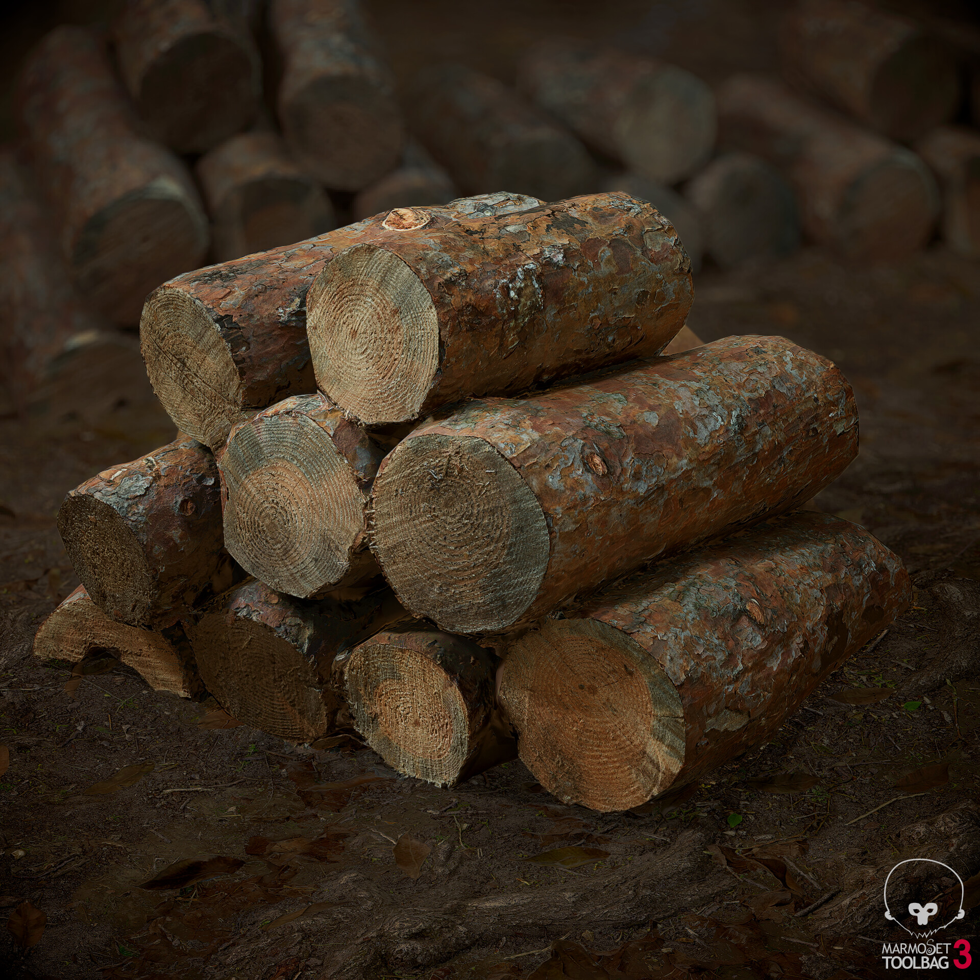 ArtStation - Pine Tree Logs (Photogrammetry Practice)