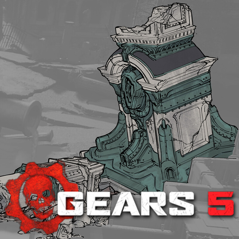 ArtStation - Gears 5 - Training grounds old architecture