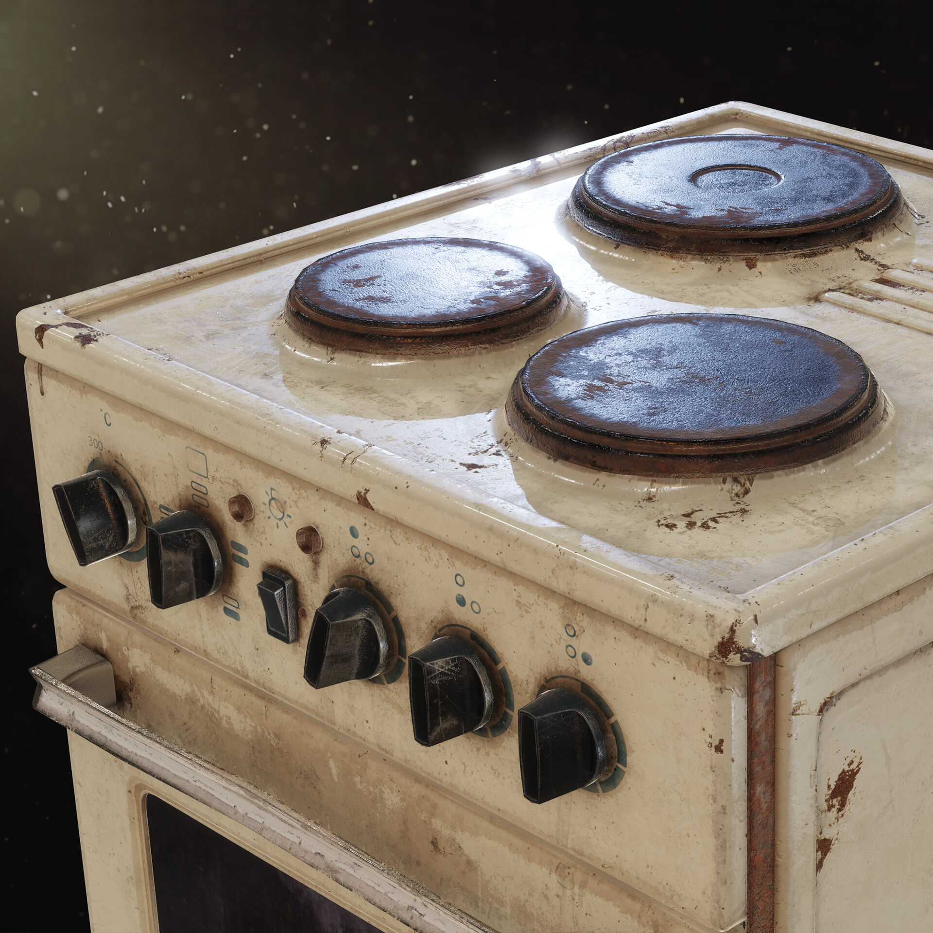 ArtStation - Old Rusty Stove