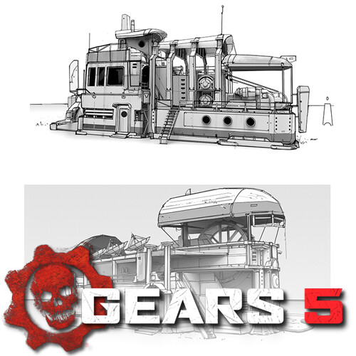 ArtStation - Gears 5 - Riftworm exploration