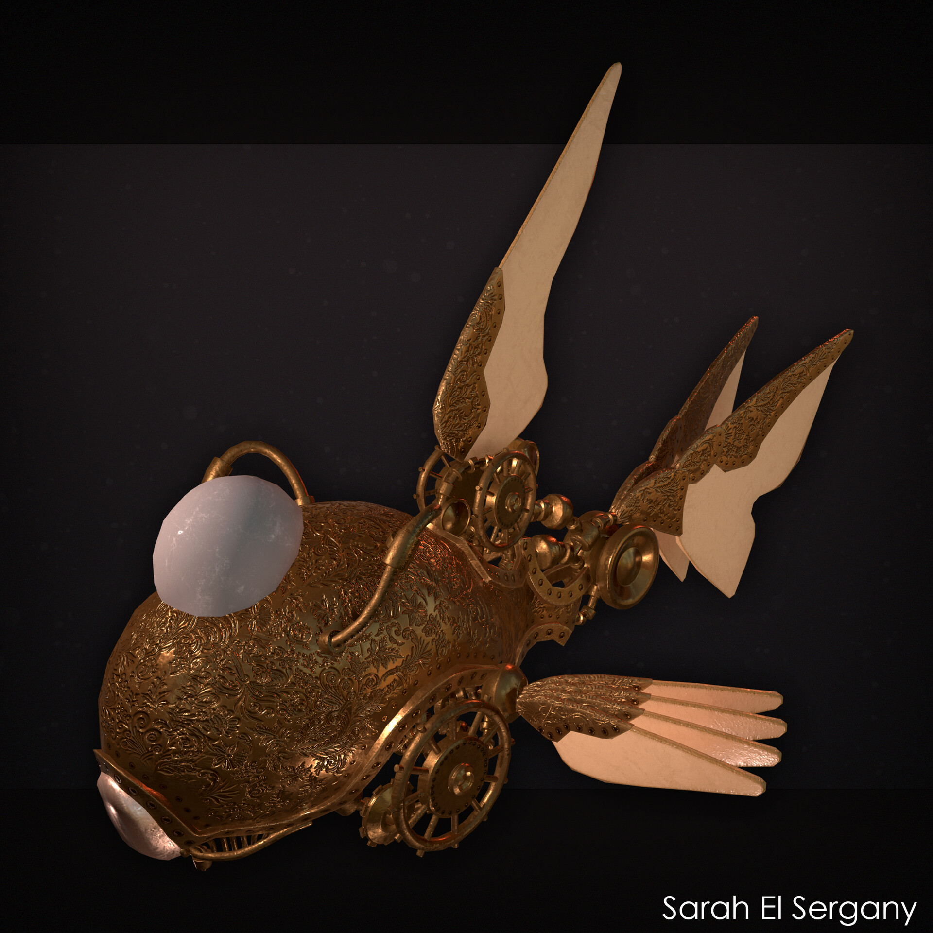 ArtStation - Steampunk Fish Ship