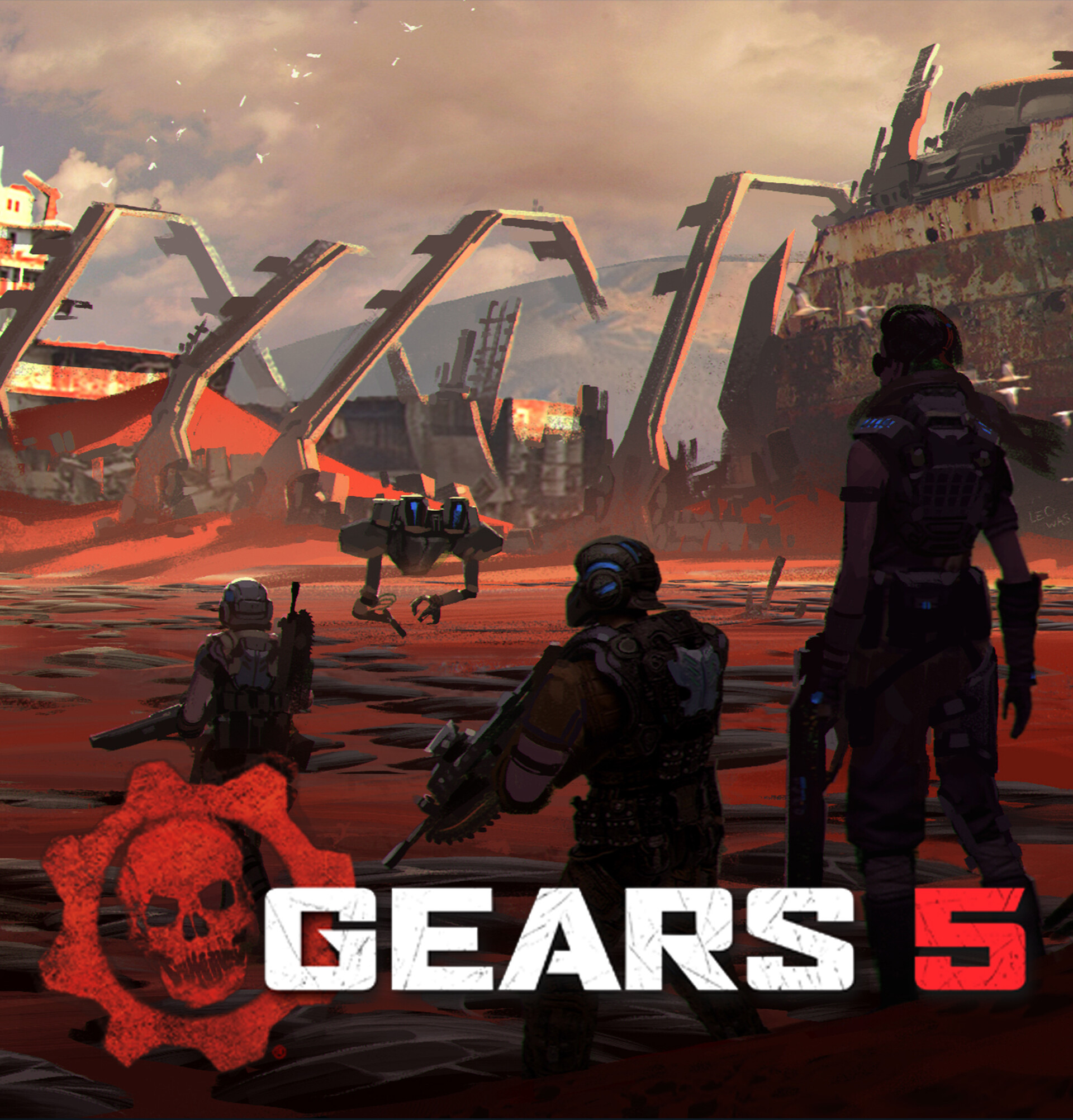 ArtStation - Gears of War 5: Sandskiff Exploration