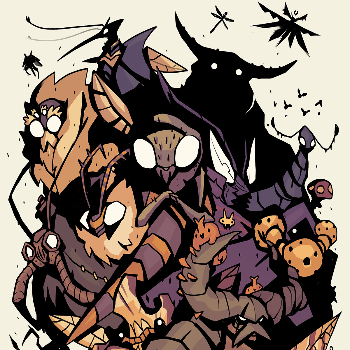 ArtStation - Bug World - Worldbuilding through character design