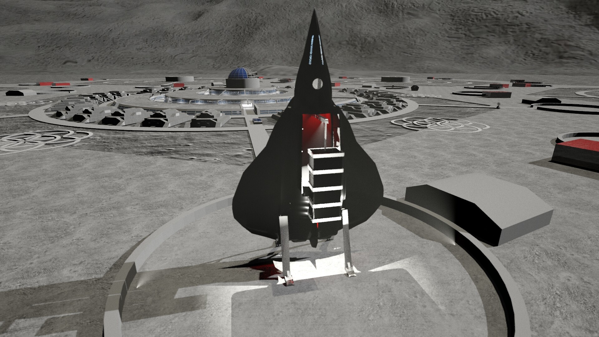 ArtStation - United Nations Moon Hub (WIP)