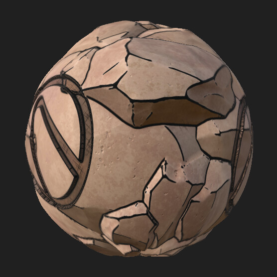 ArtStation - Borderlands Style Substance Rock (Fan Art)