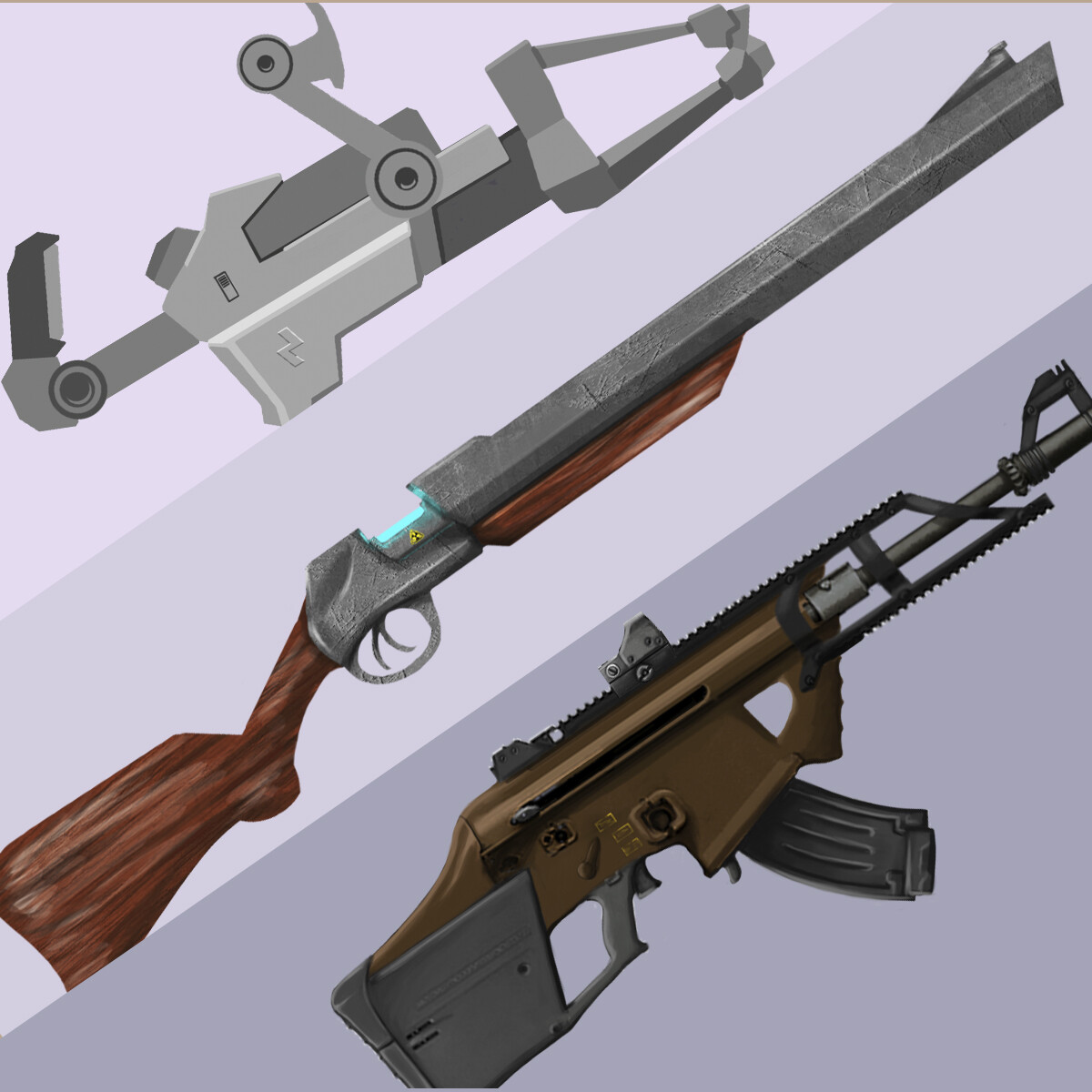 ArtStation - Some weapon and tool concepts