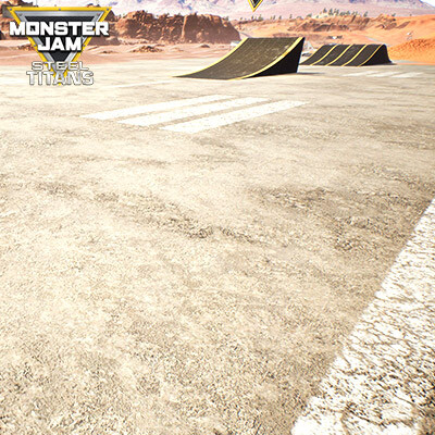 ArtStation - OLD AIRPORT RUNWAY TEXTURE | MONSTER JAM STEEL TITANS