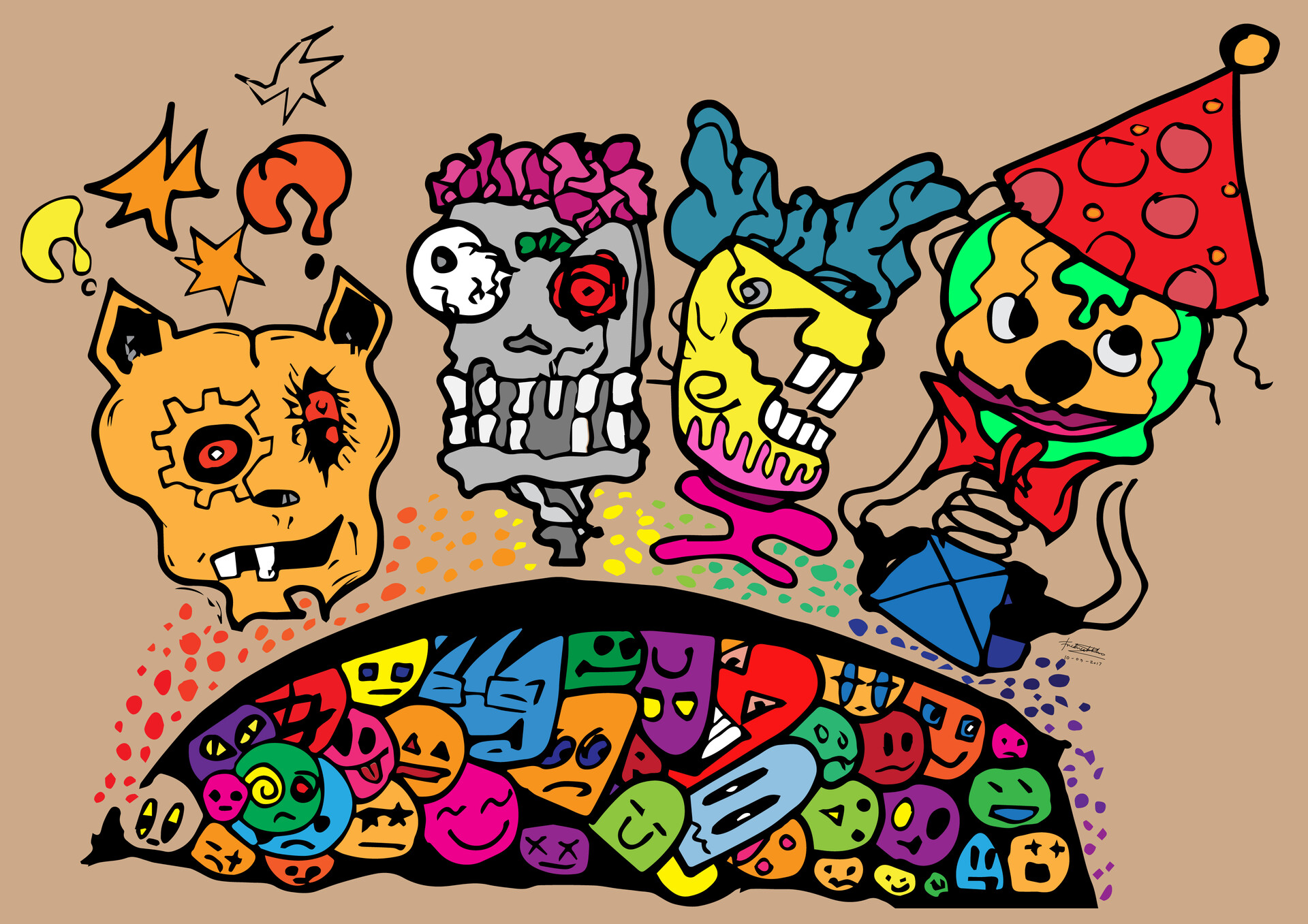 ArtStation - RANDOM HEADS |Vector Concept