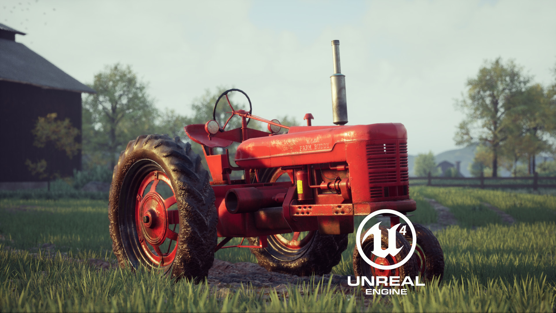 ArtStation - Tractor at the farm