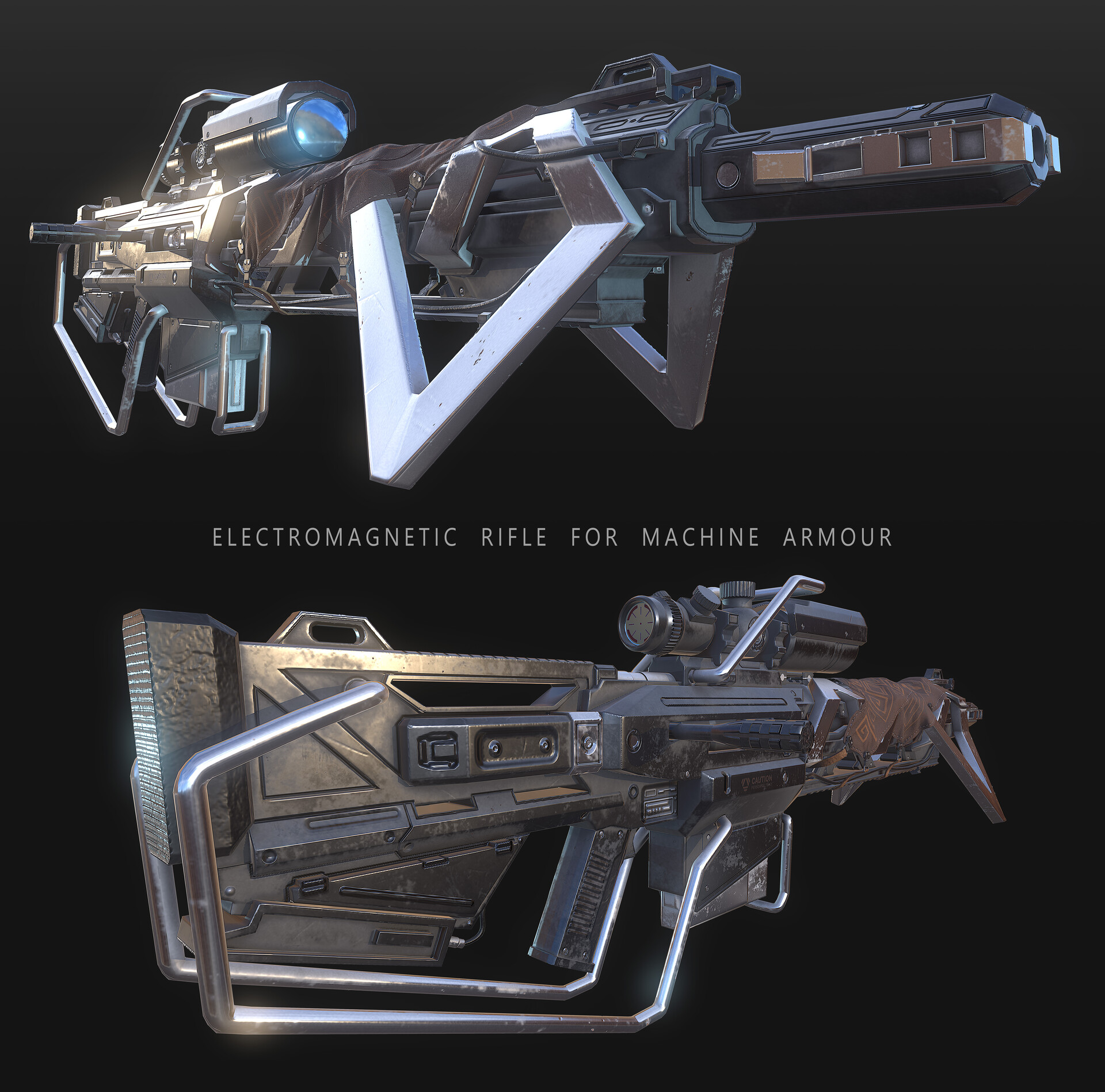 ArtStation - Electromagnetic Rifle
