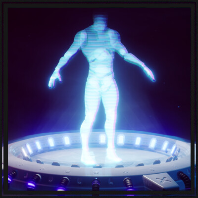 ArtStation - Hologram Shader UE4