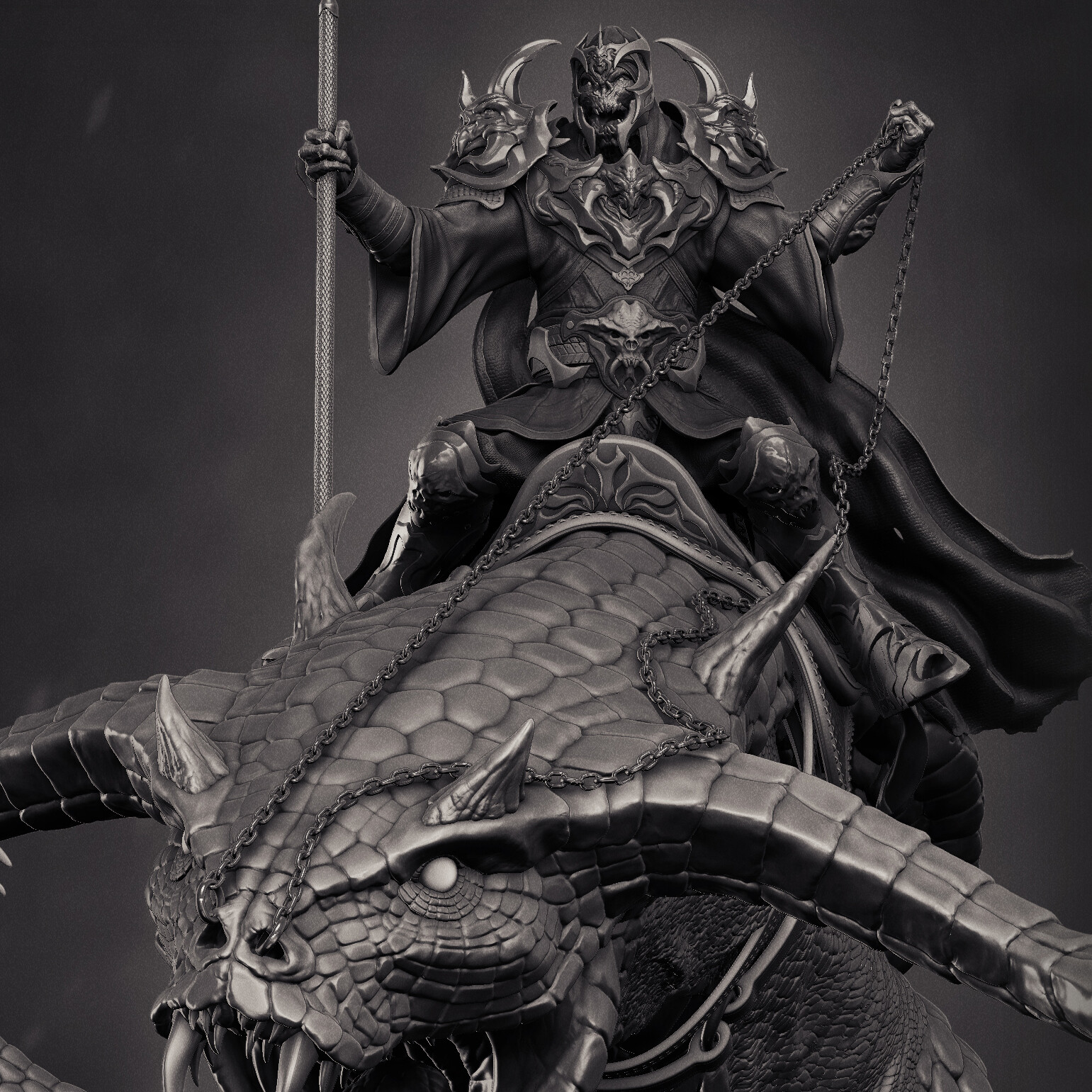 ArtStation - D'Sparil, the youngest of the trio of Serpent Riders