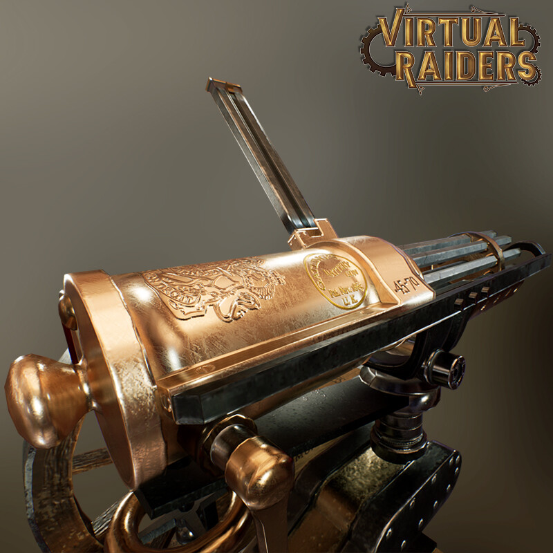 ArtStation - Gatling Gun