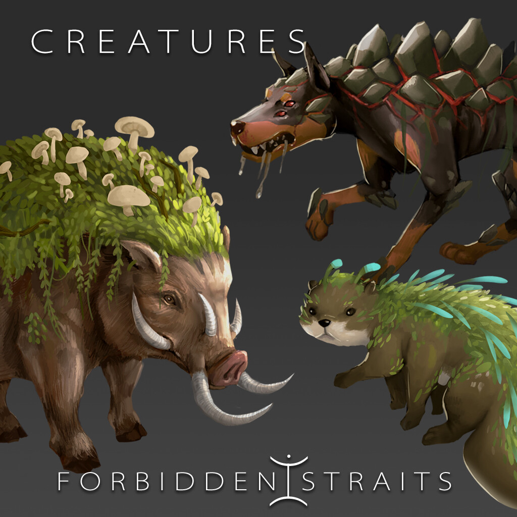 ArtStation - Forbidden Straits: Creatures