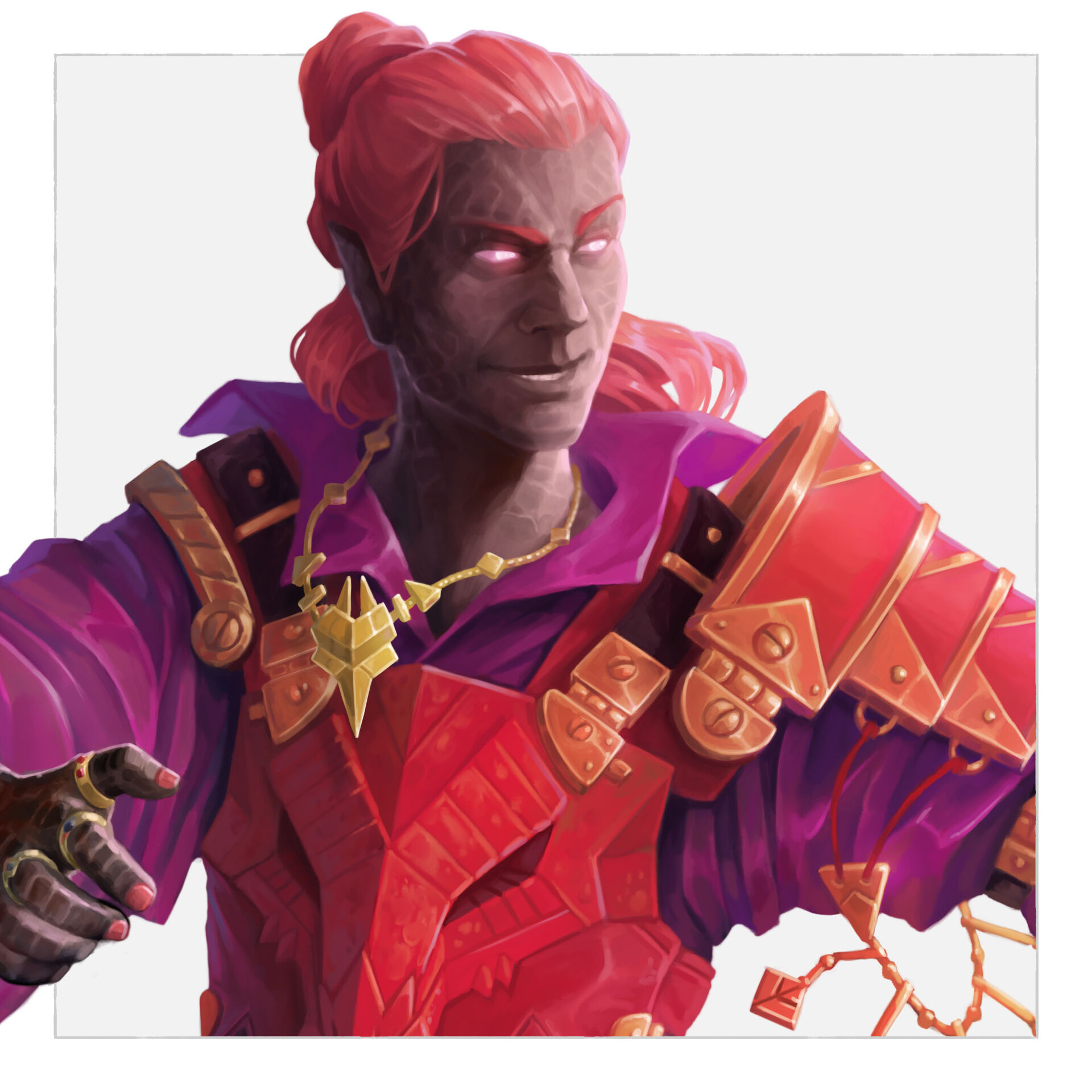 ArtStation - Purple Flame Pyromancer