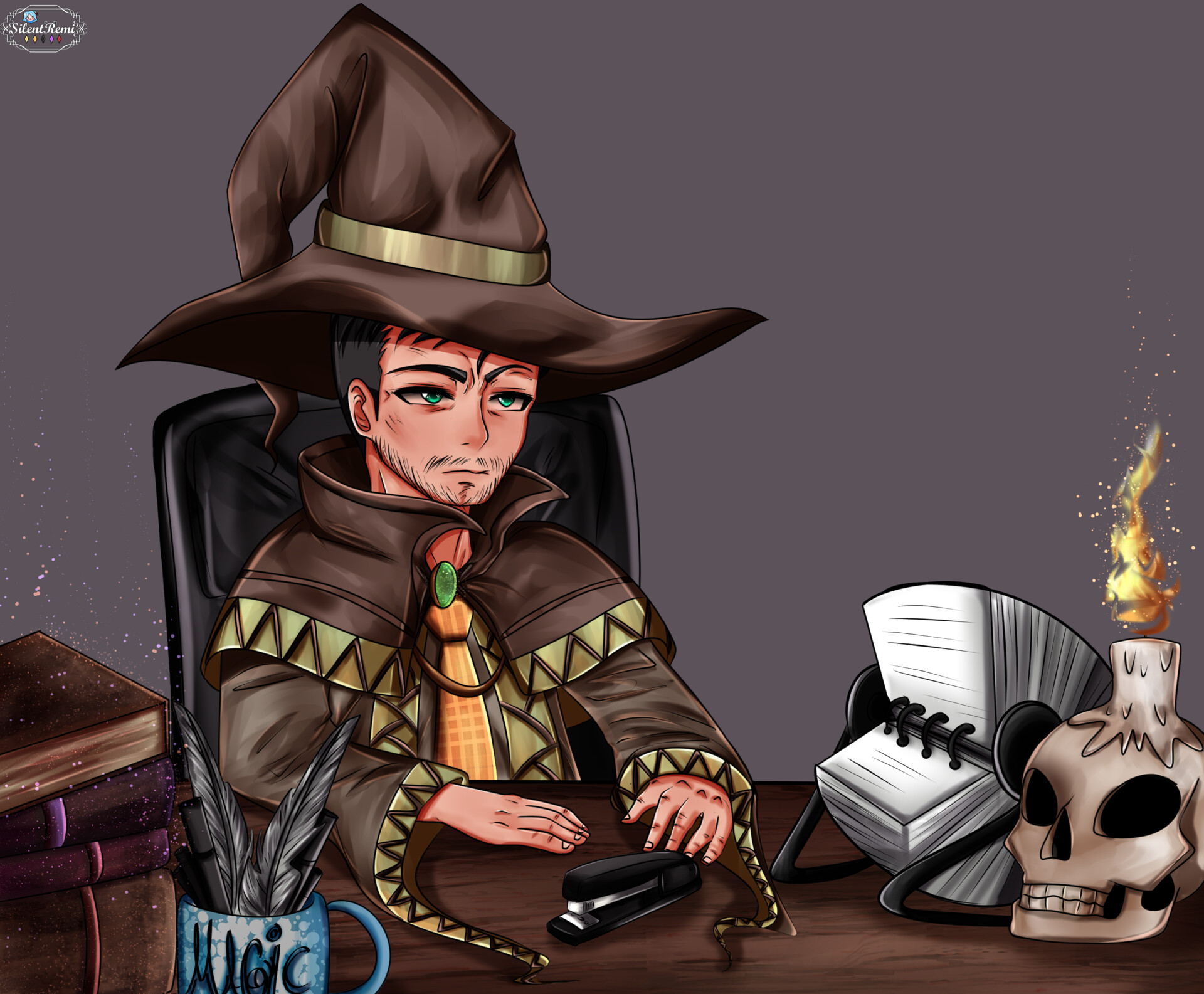 ArtStation - Dungeons&Dragons Office Ready Wizard